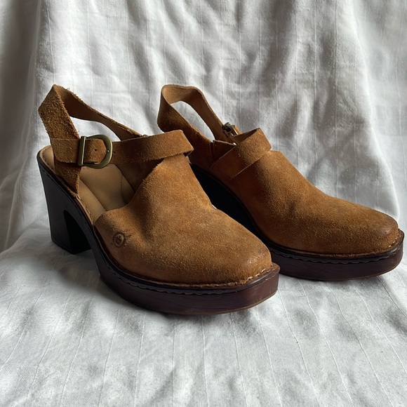 Born | Shoes | Born Devlyn Suede Heeled Clog | Poshmark